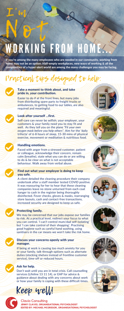 Not Working from Home... - Clavio Consulting